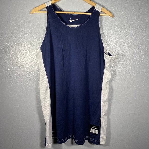 Nike | Shirts | Nike Blue White Reversible Basketball Jersey | Poshmark